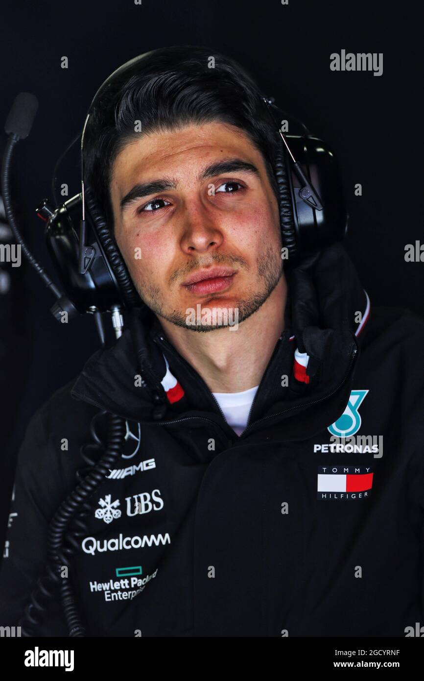Esteban Ocon (FRA) Mercedes AMG F1 Reserve Driver. Formula One Testing ...