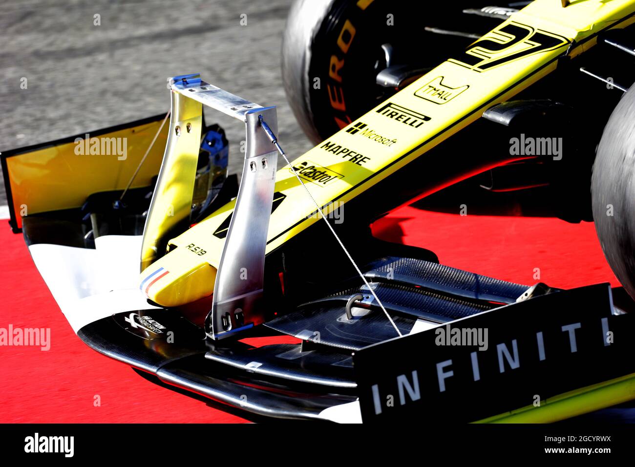 Renault sport f1 team rs19 front wing detail hi-res stock photography ...