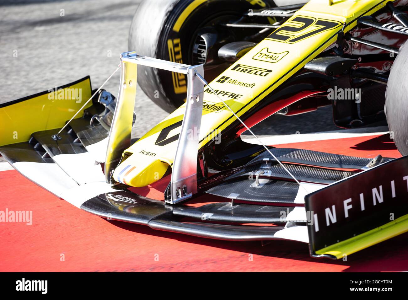 Renault sport f1 team rs19 front wing detail hi-res stock photography ...