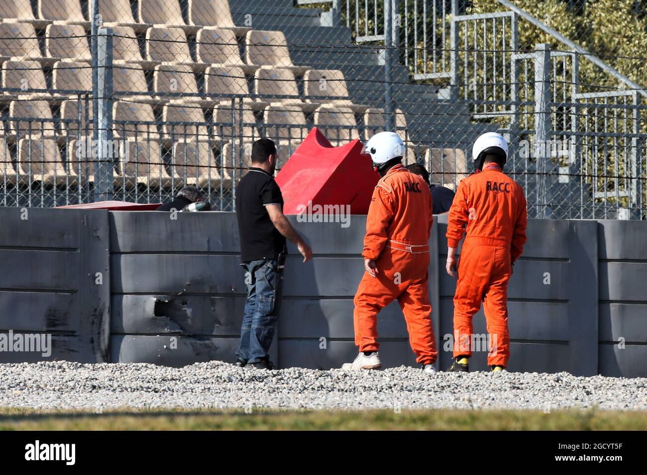 Crash barrier racing circuit hi-res stock photography and images - Alamy
