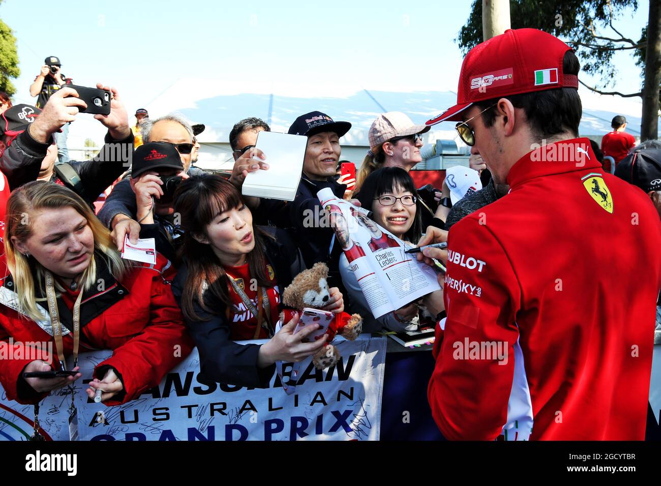 Charles Leclerc (MON) Ferrari signs autographs for the fans. Australian ...