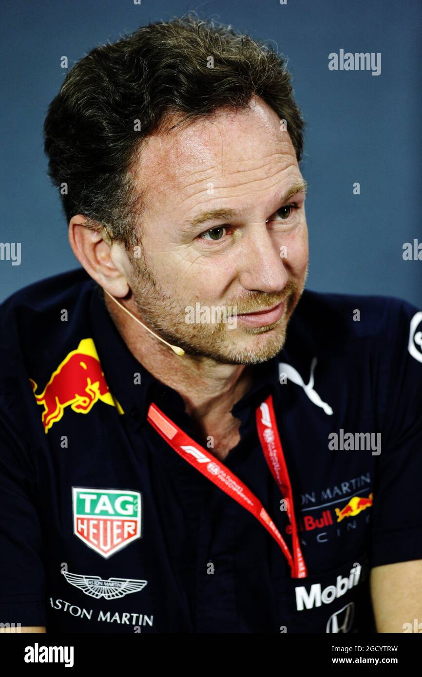 Christian Horner (GBR) Red Bull Racing Team Principal in the FIA Press Conference. Australian ...