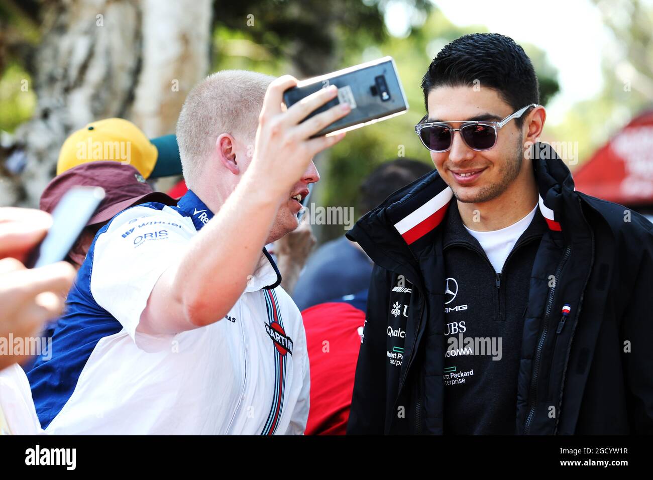 Mercedes amg f1 reserve driver fans hi-res stock photography and images - Alamy