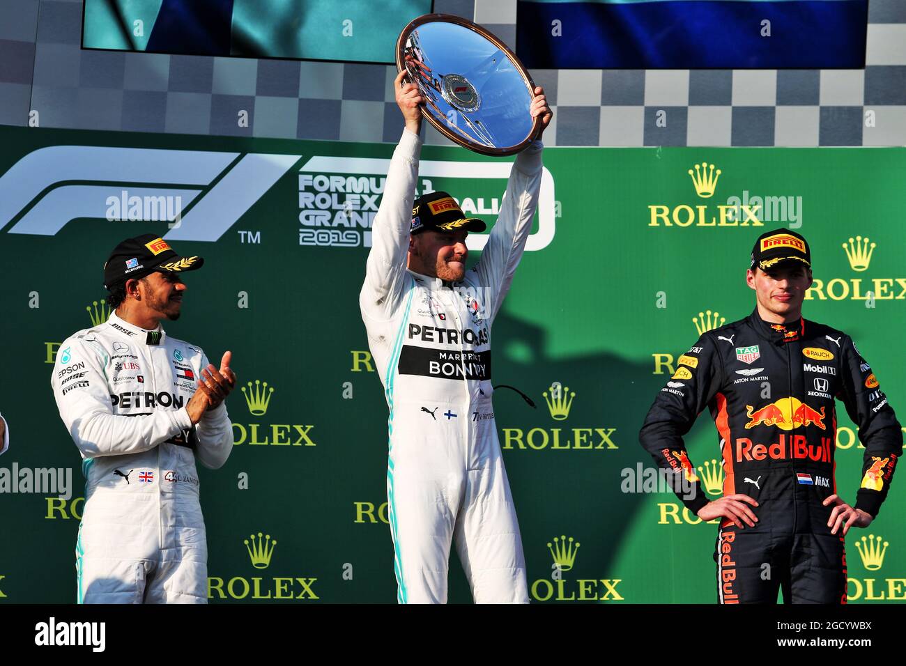 Lewis hamilton max verstappen 2019 hi-res stock photography and images ...