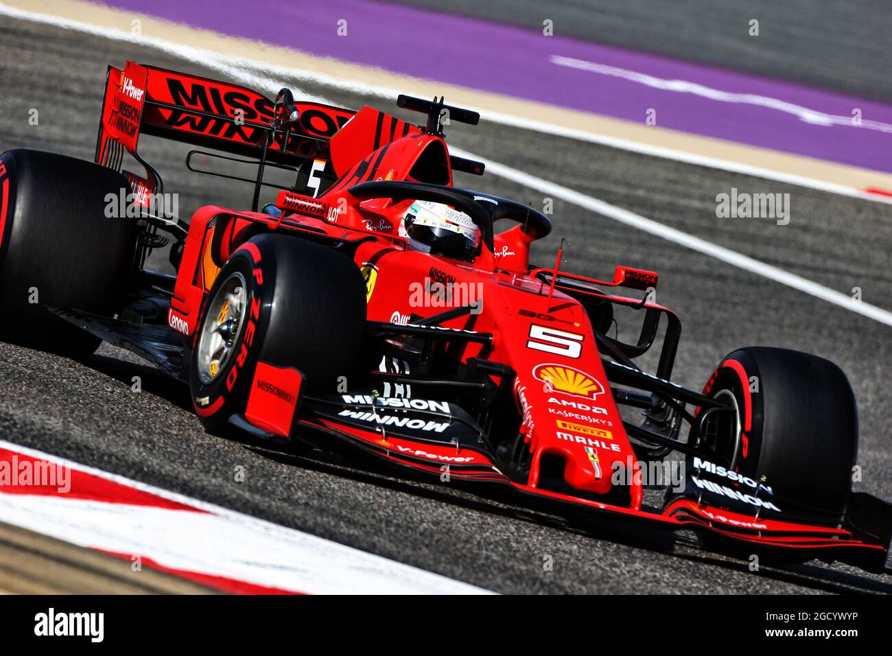 Sebastian Vettel (GER) Ferrari SF90. Bahrain Grand Prix, Friday 29th ...
