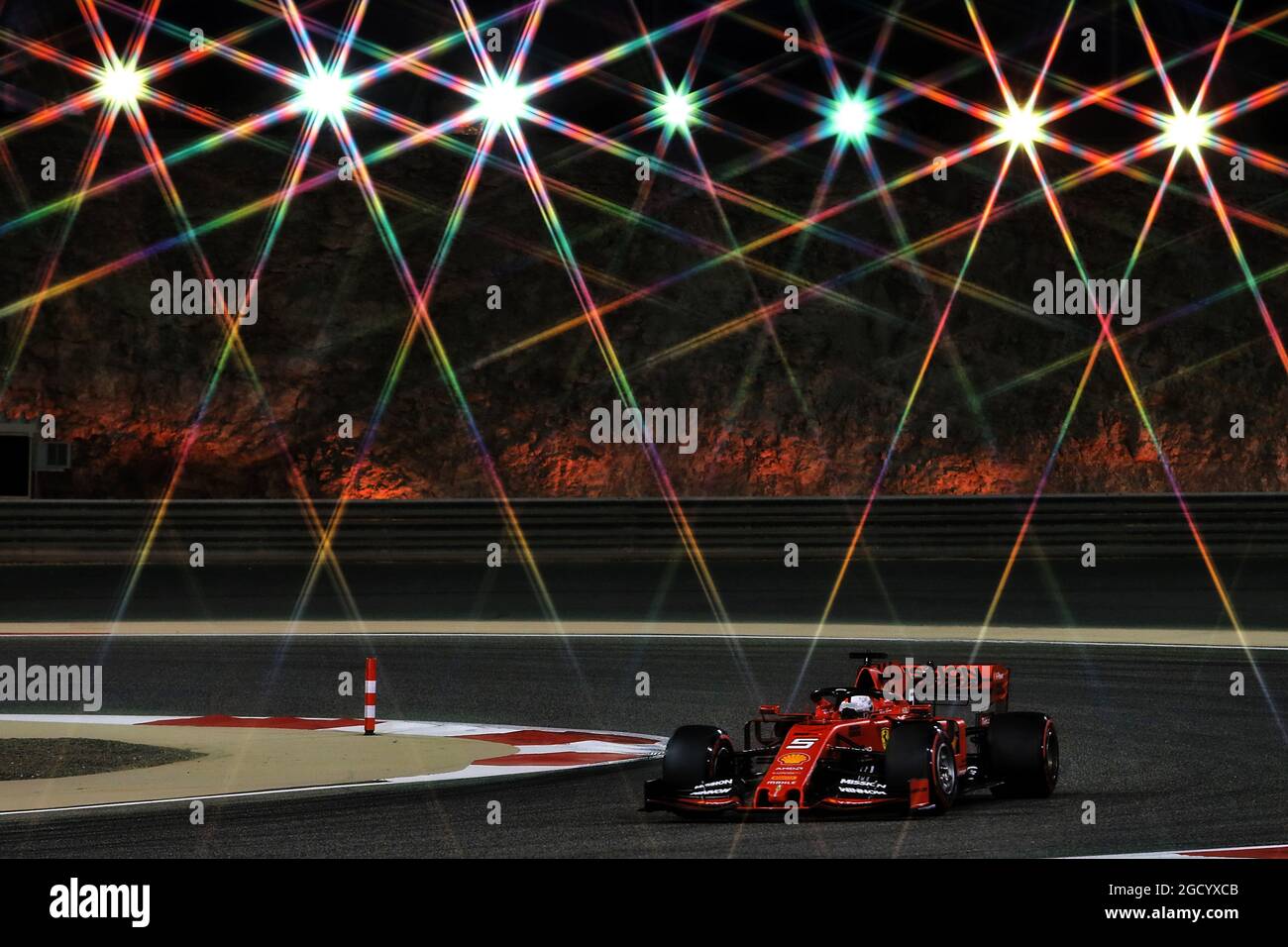 Sebastian Vettel (GER) Ferrari SF90. Bahrain Grand Prix, Saturday 30th ...