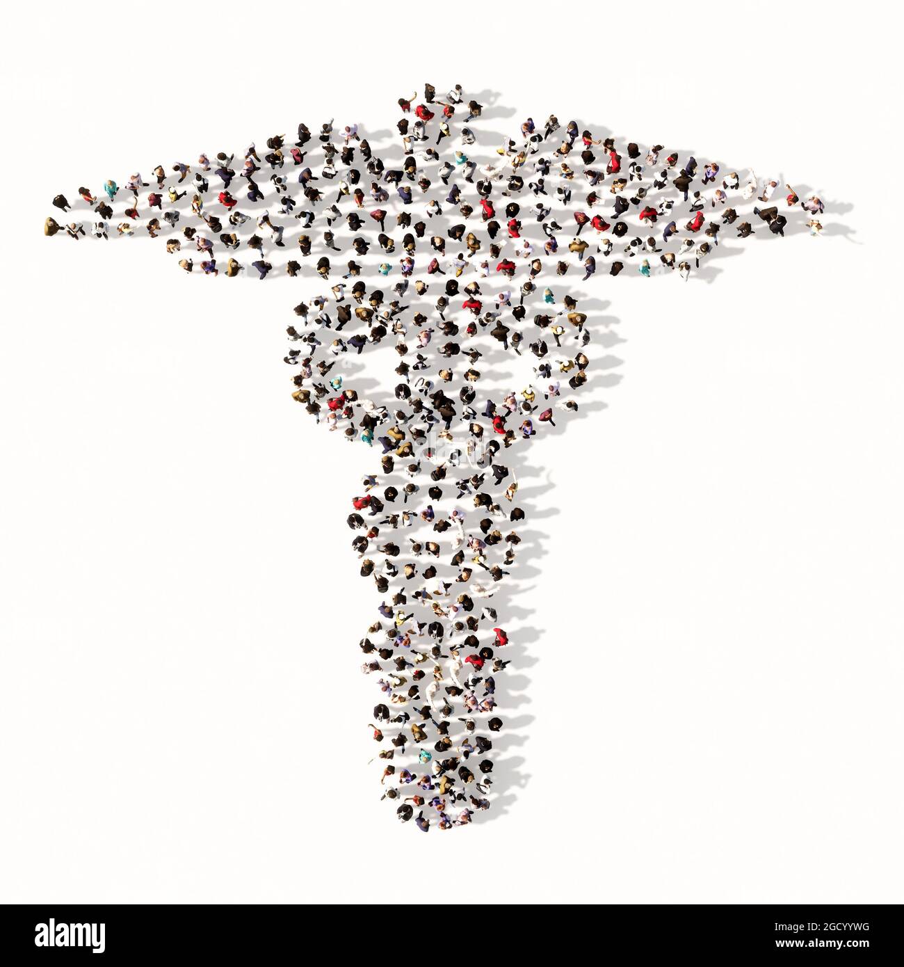 Caduceus health symbol crowd hi-res stock photography and images - Alamy