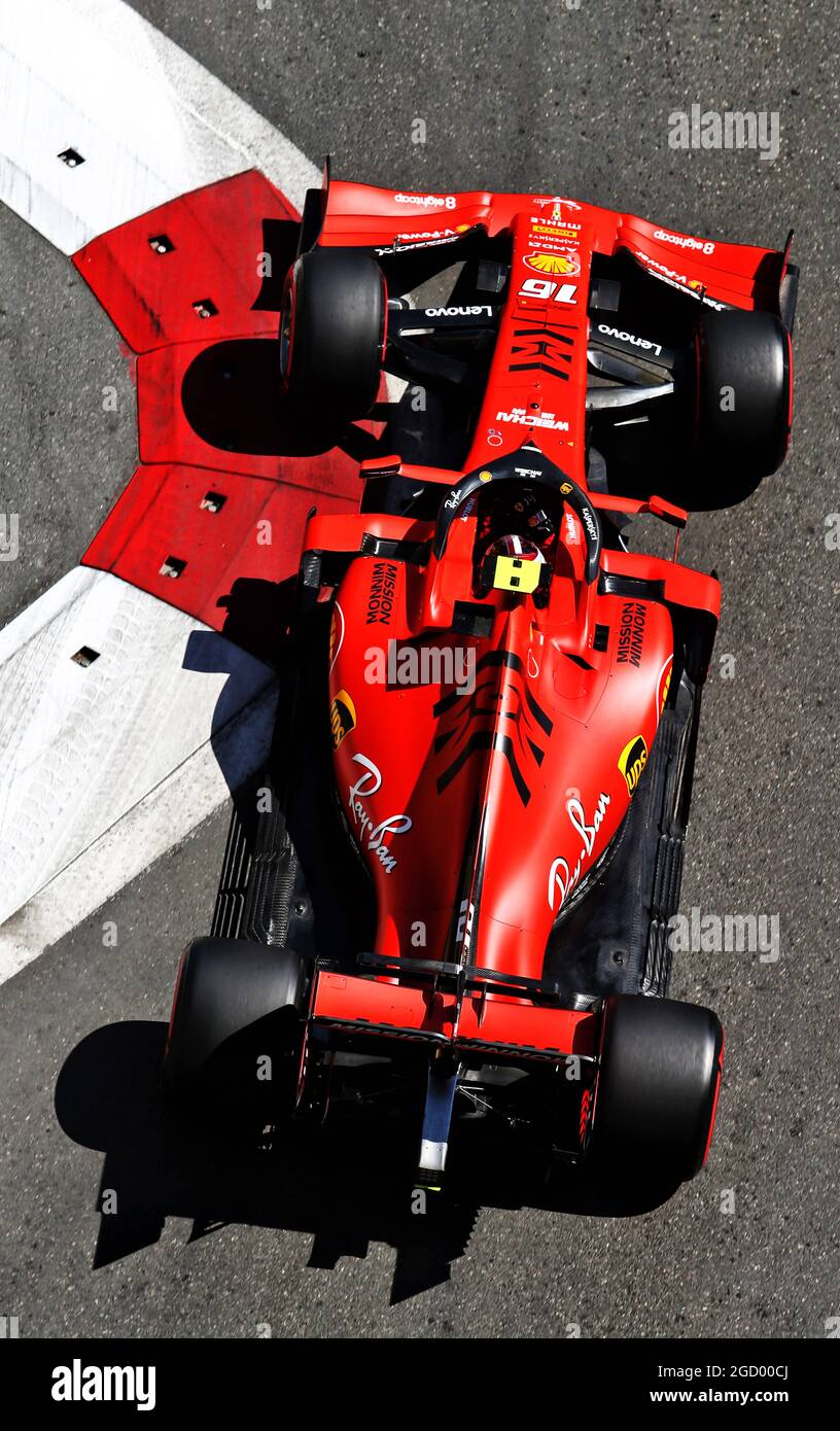 Charles Leclerc (MON) Ferrari SF90. Azerbaijan Grand Prix, Saturday ...