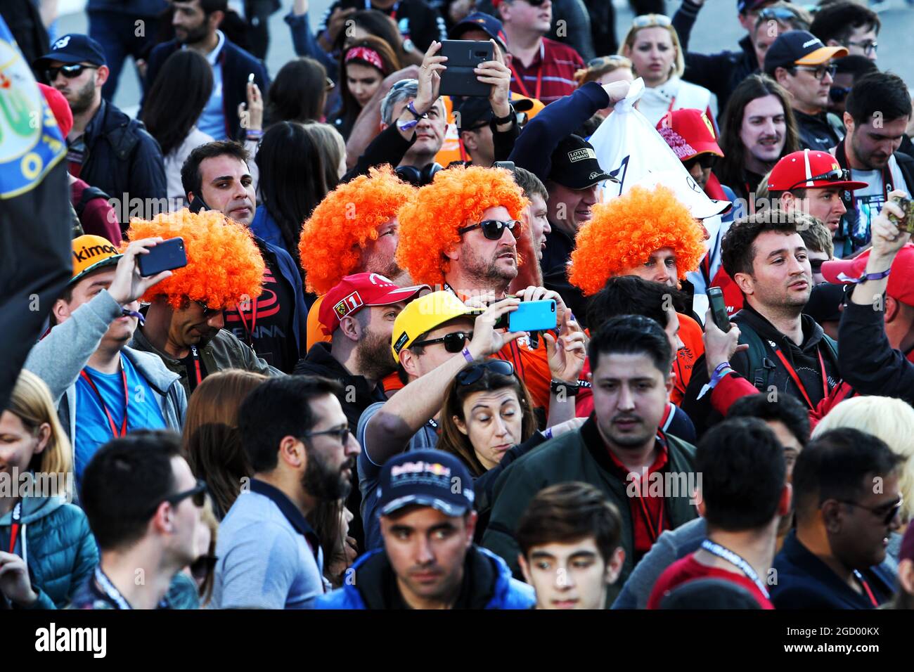 Red bull racing fans at podium hi-res stock photography and images - Alamy