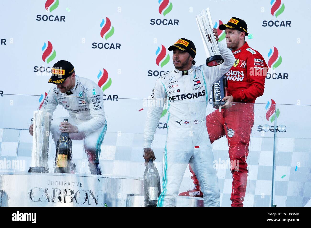 Mercedes amg f1 on podium lewis hamilton hi-res stock photography and ...