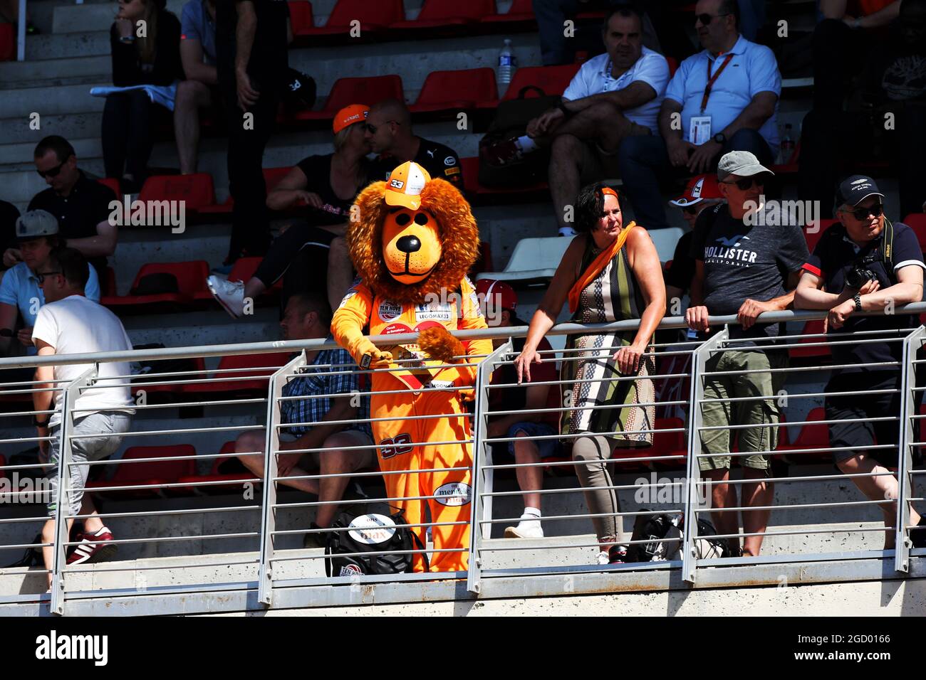 Red bull racing lion fan in grandstand hi-res stock photography and ...