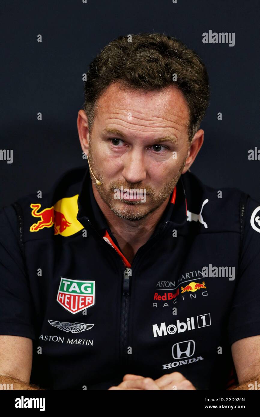 Christian Horner (GBR) Red Bull Racing Team Principal in the FIA Press Conference. Monaco Grand ...