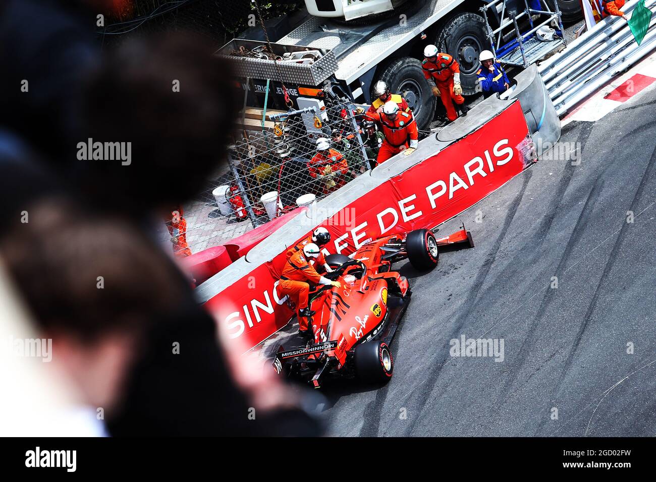 Ferrari sf90 crashed in third practice session hi-res stock photography ...