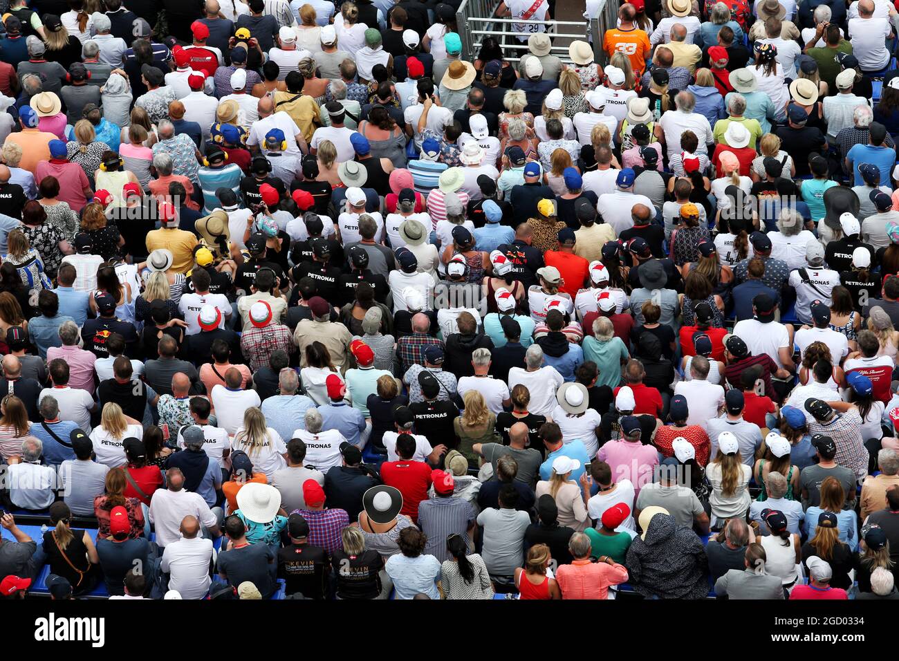 Fans in the grandstand, Monaco Grand Prix, Sunday 26th May 2019. Monte ...
