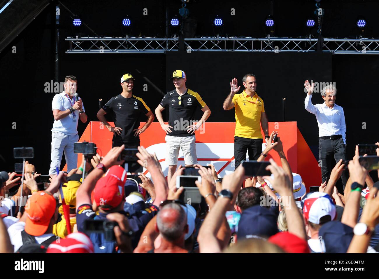 F1 digital presenter on fanzone stage hi-res stock photography and ...