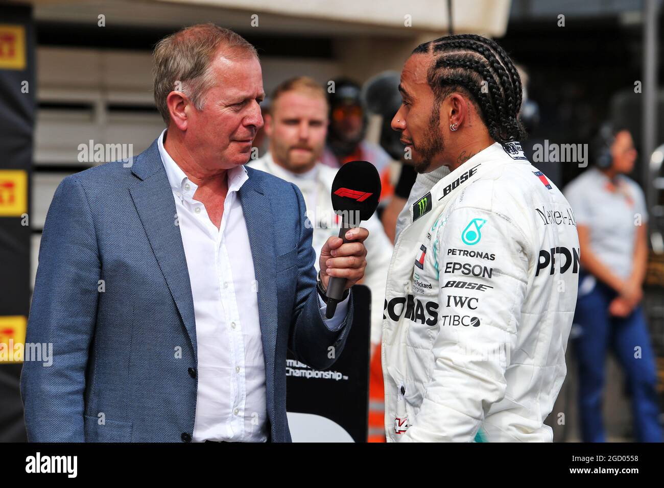 Sky sports commentator race winner lewis hamilton hi-res stock ...
