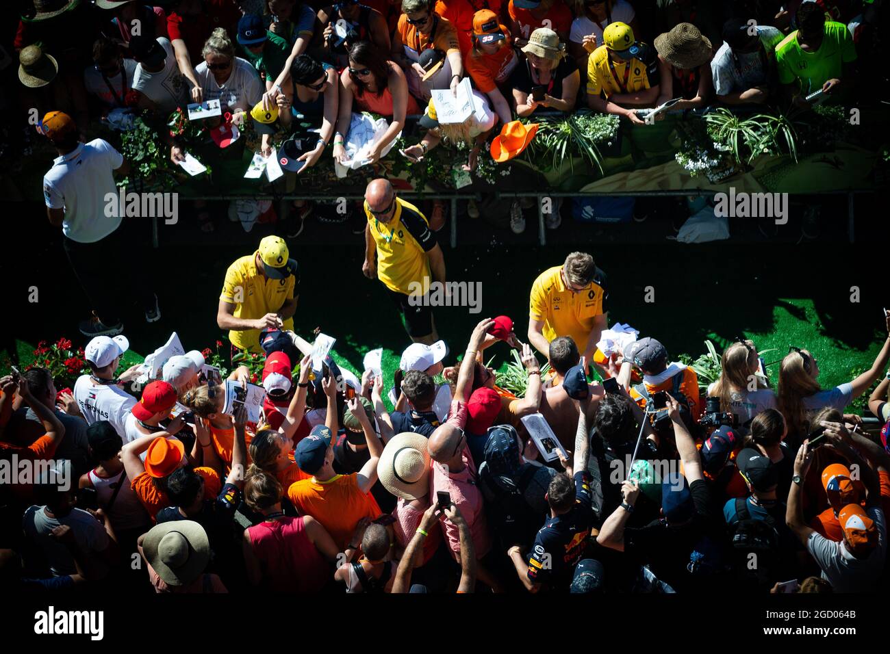 Renault f1 team sign autographs for fans hi-res stock photography and ...