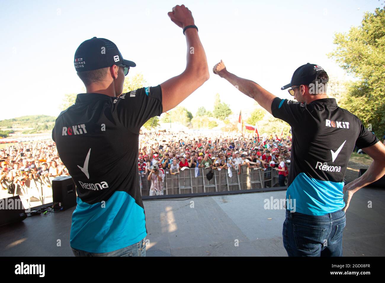 Williams racing on fanzone stage hi-res stock photography and images ...