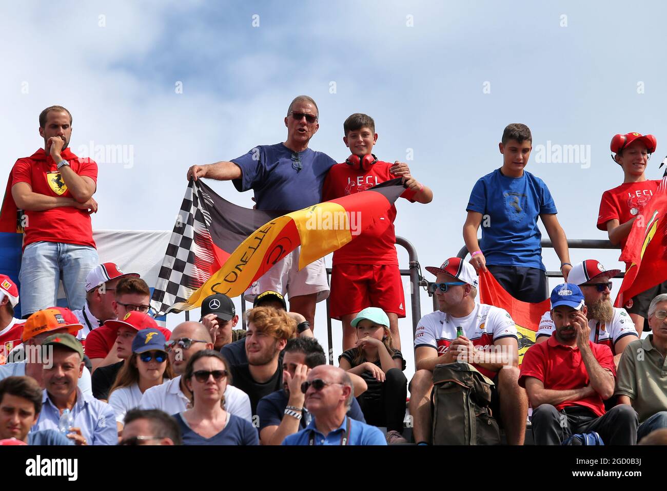 Ferrari fans in the crowd at monza hi-res stock photography and images ...