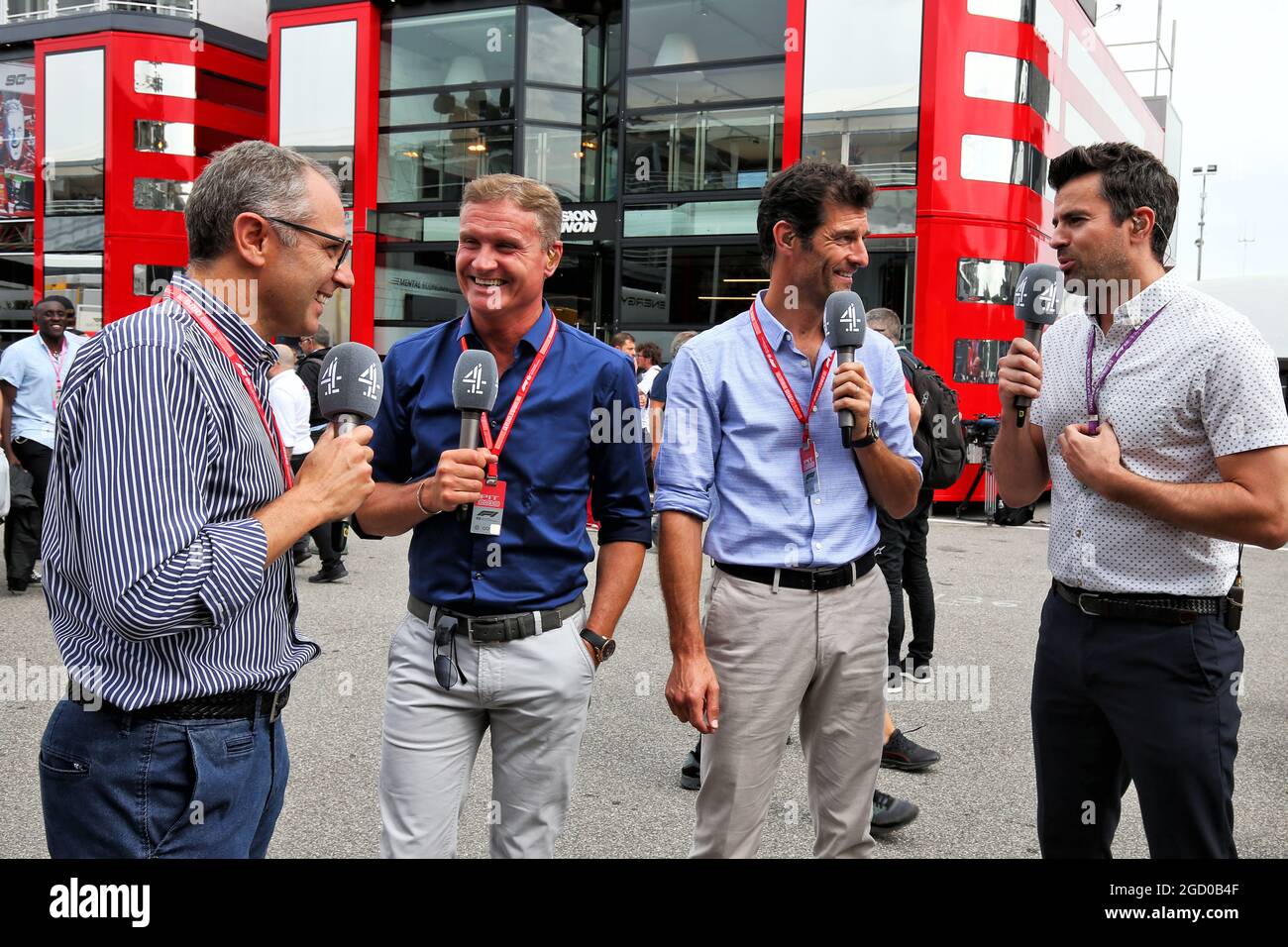 Channel 4 f1 commentator mark webber hi-res stock photography and ...
