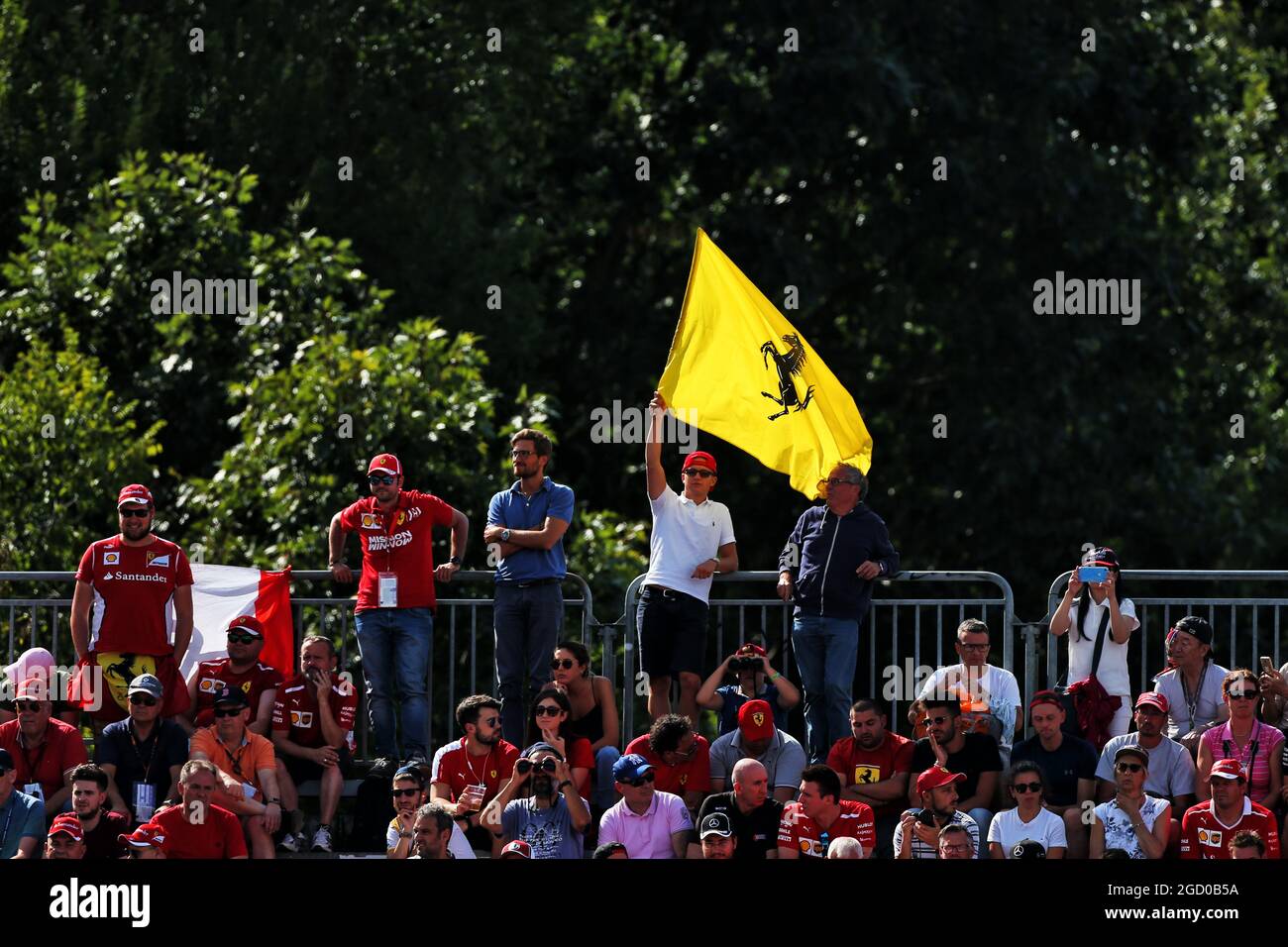 Ferrari fans in grandstand hi-res stock photography and images - Alamy