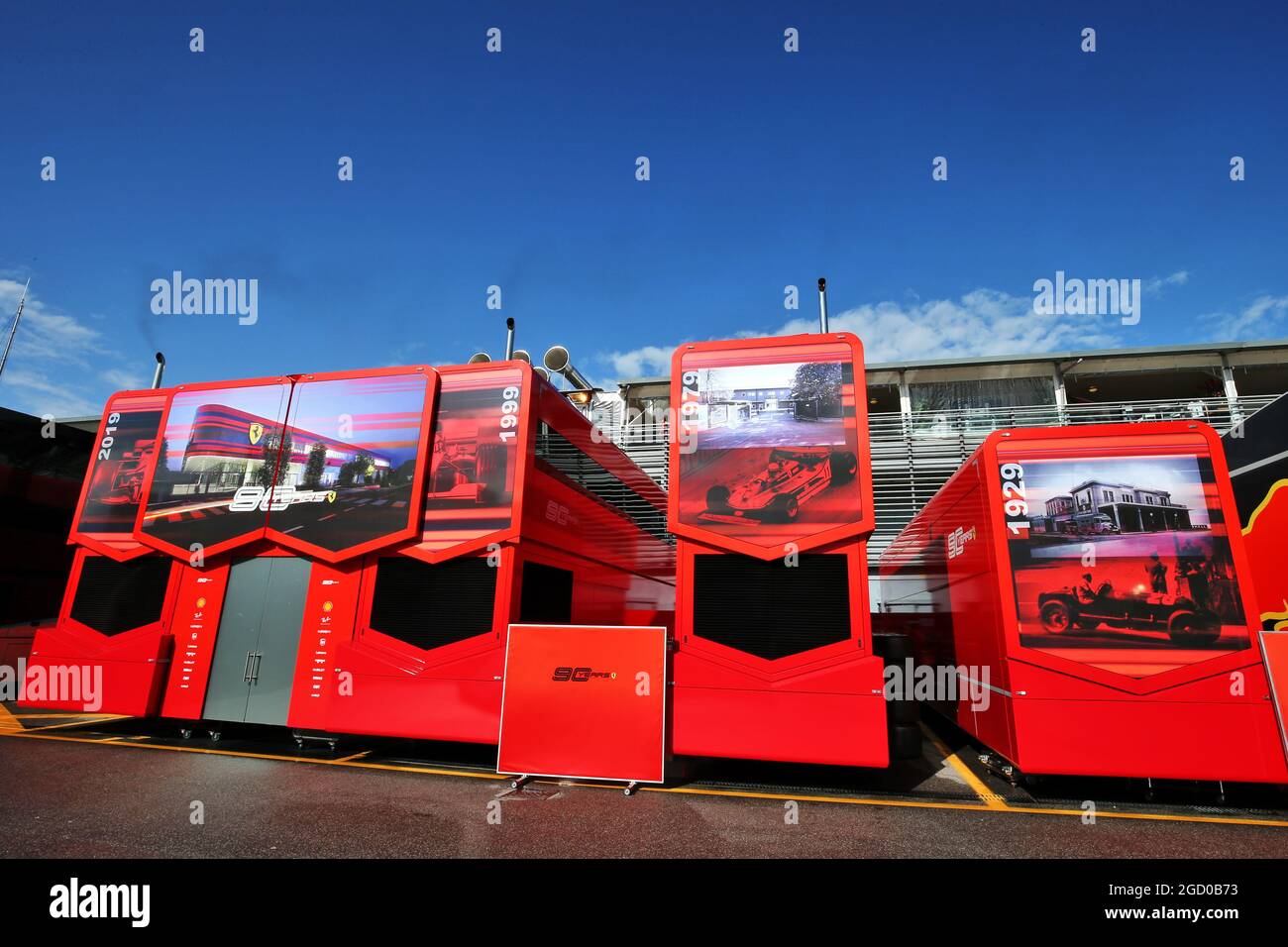 Ferrari trucks in the paddock. Italian Grand Prix, Sunday 8th September ...