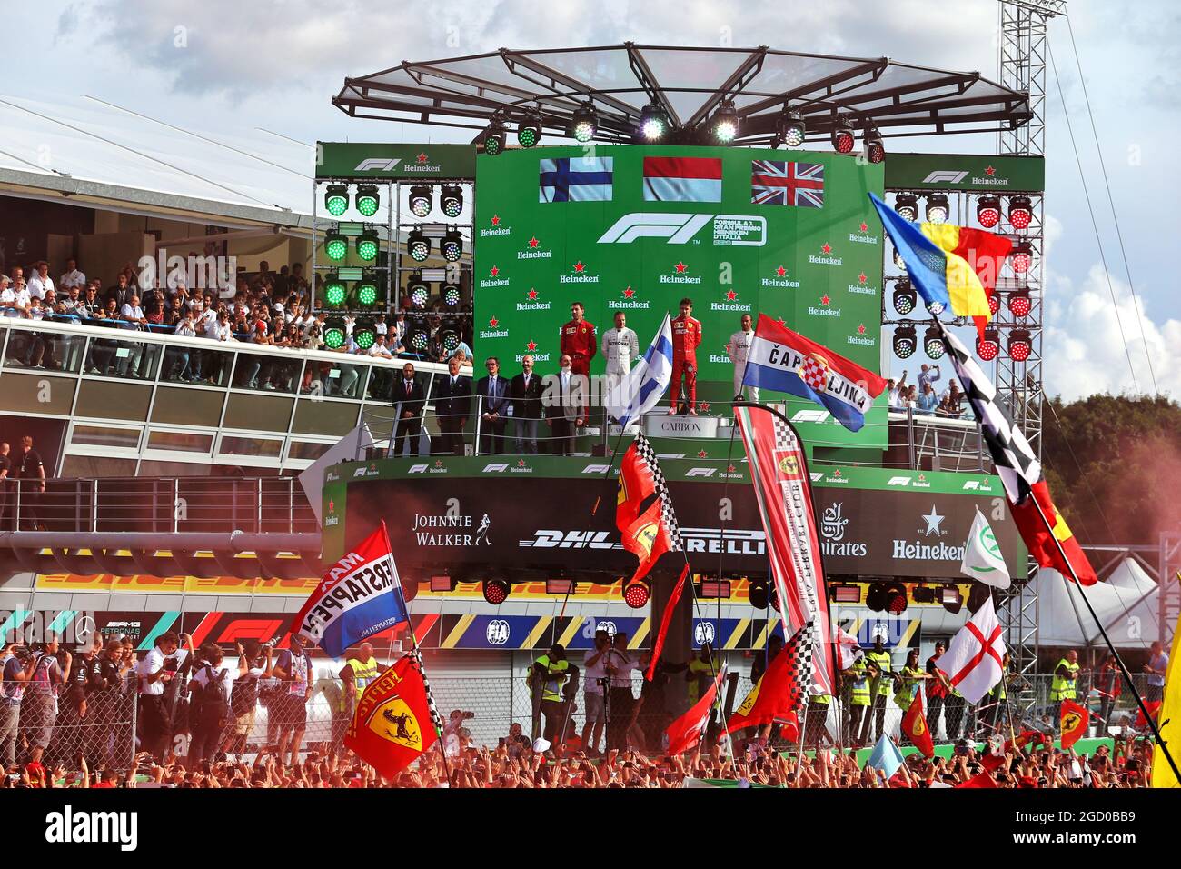 2019 italian gp f1 podium hi-res stock photography and images - Alamy