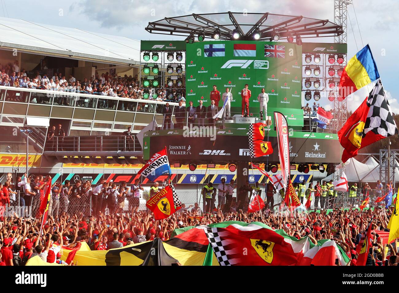 2019 italian gp f1 podium hi-res stock photography and images - Alamy