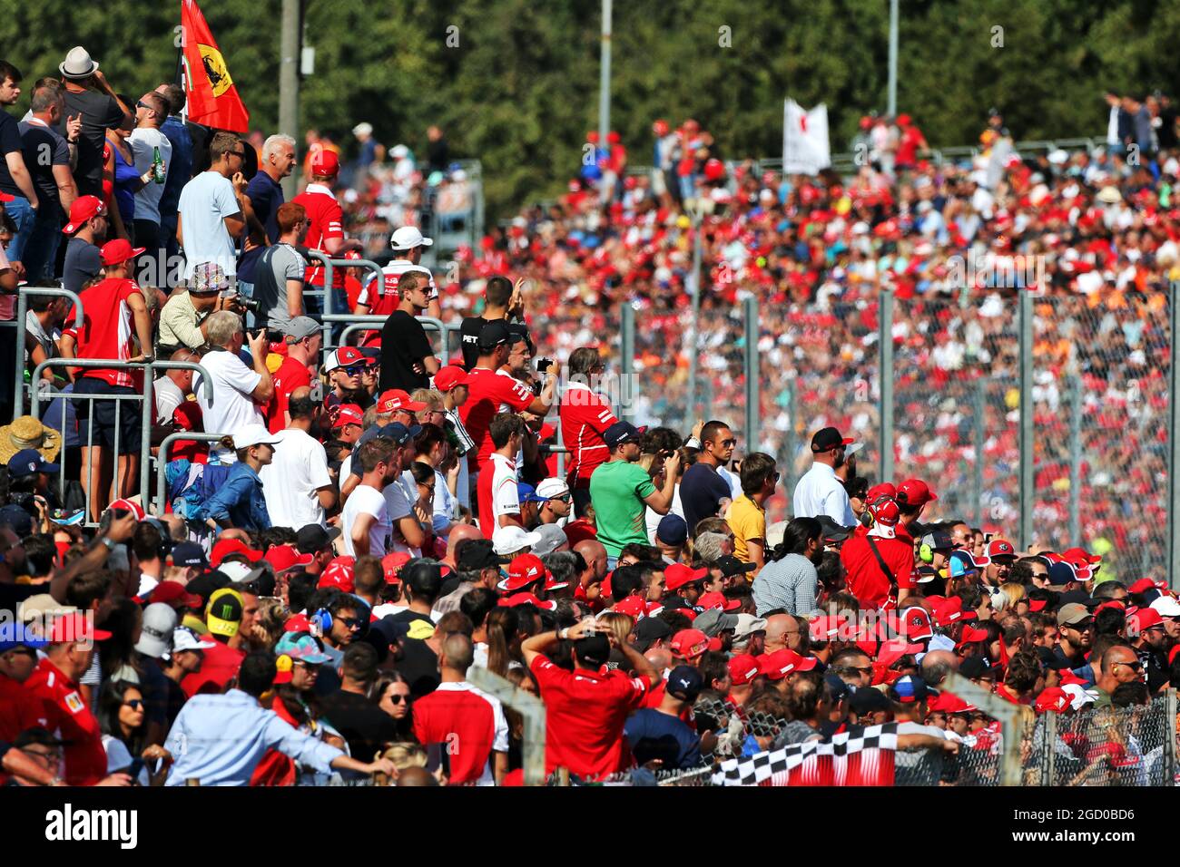 Ferrari fans in grandstand hi-res stock photography and images - Alamy
