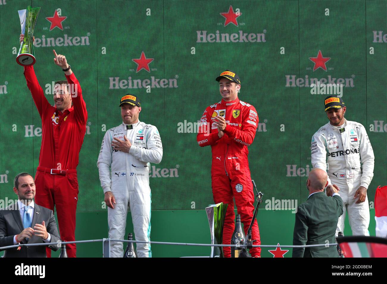 2019 italian gp f1 podium hi-res stock photography and images - Alamy