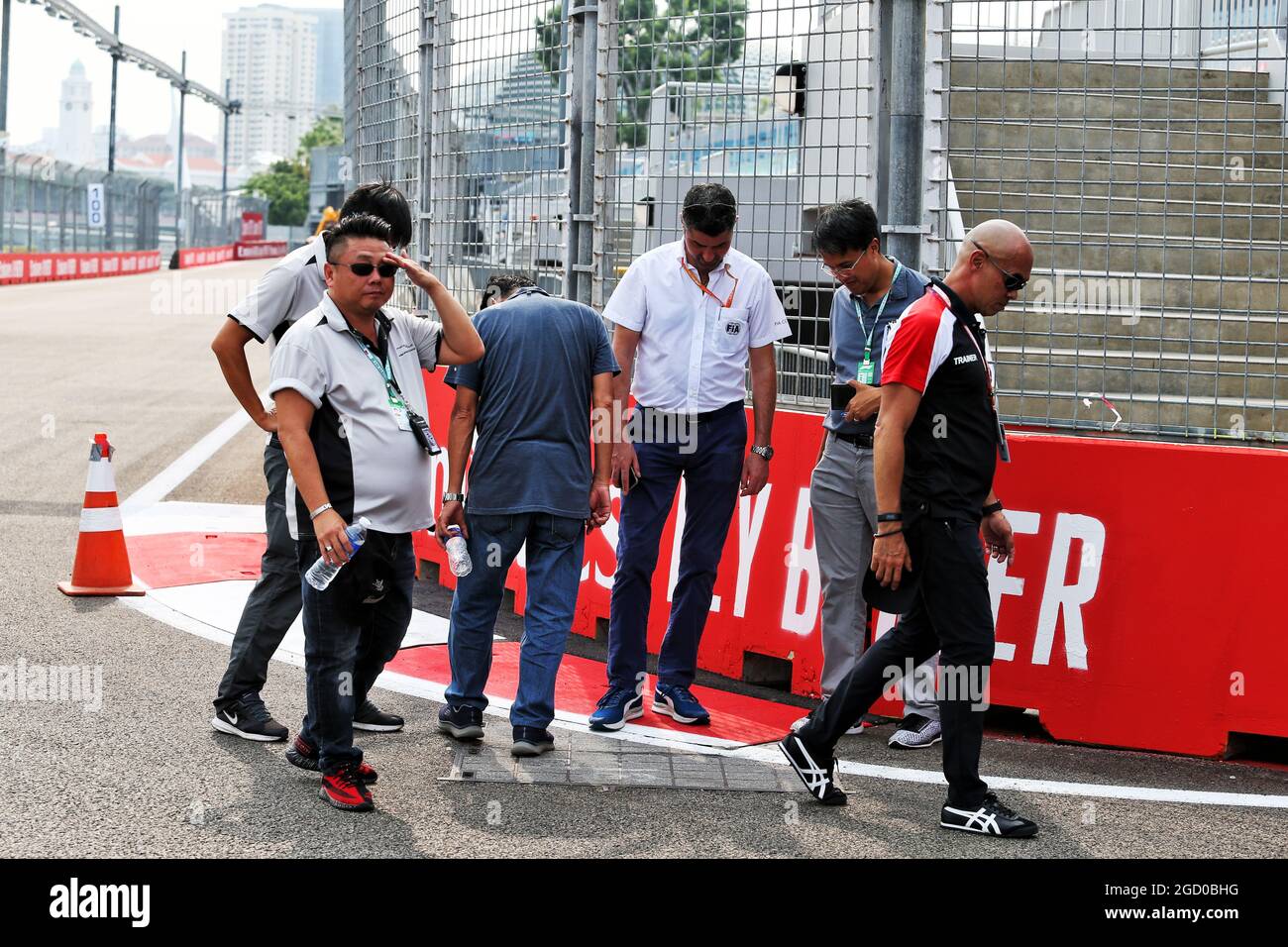 Michael Masi (AUS) FIA Race Director walks the circuit. Singapore Grand ...