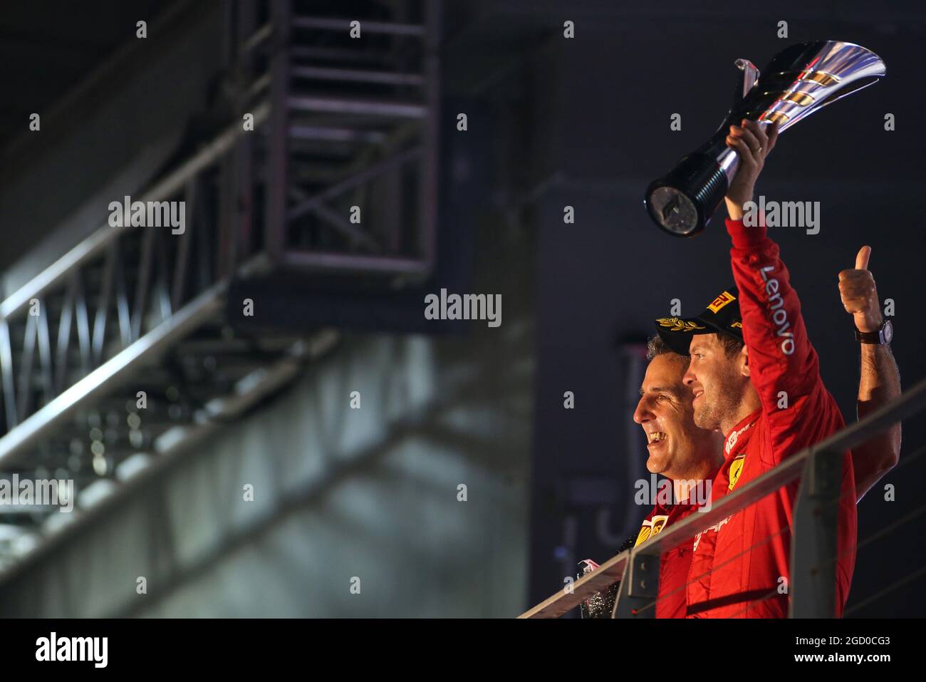 Ferrari celebrates on podium inaki rueda hi-res stock photography and ...
