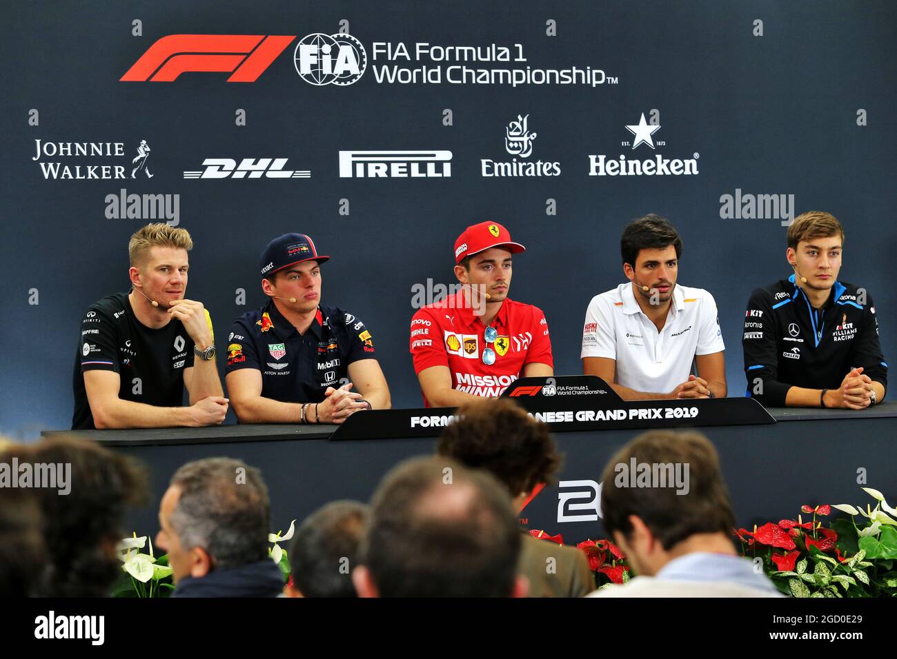 The FIA Press Conference (L to R): Nico Hulkenberg (GER) Renault F1 ...