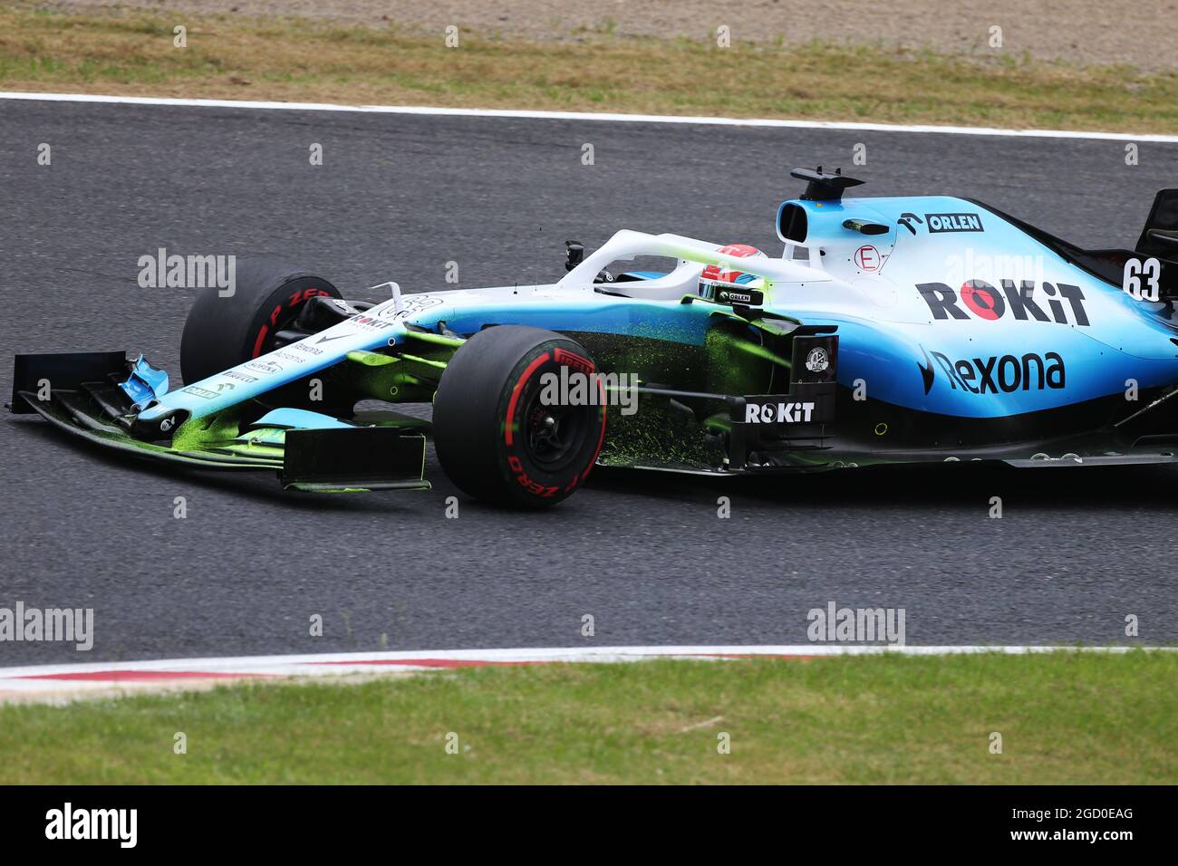 George Russell (GBR) Williams Racing FW42 with flow-vis paint. Japanese ...