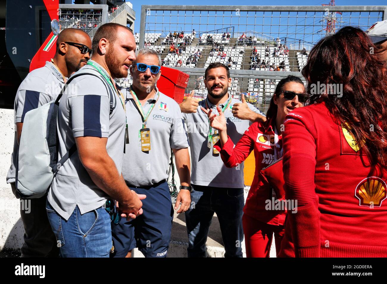 Italian Rugby players. Japanese Grand Prix, Sunday 13th October 2019 ...