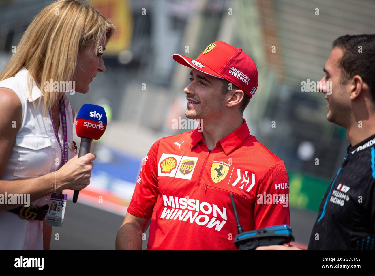 (L to R): Rachel Brookes (GBR) Sky Sports F1 Reporter with Charles ...