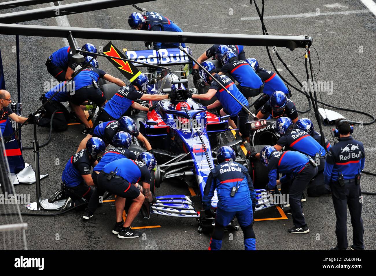 Scuderia toro rosso practices a pit stop hi-res stock photography and ...