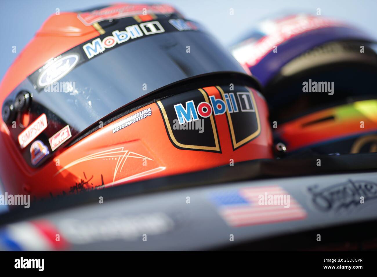 The helmet of Tony Stewart (USA) NASCAR Driver. United States Grand ...