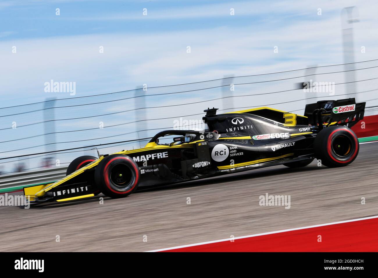 Daniel Ricciardo (AUS) Renault F1 Team RS19. United States Grand Prix ...