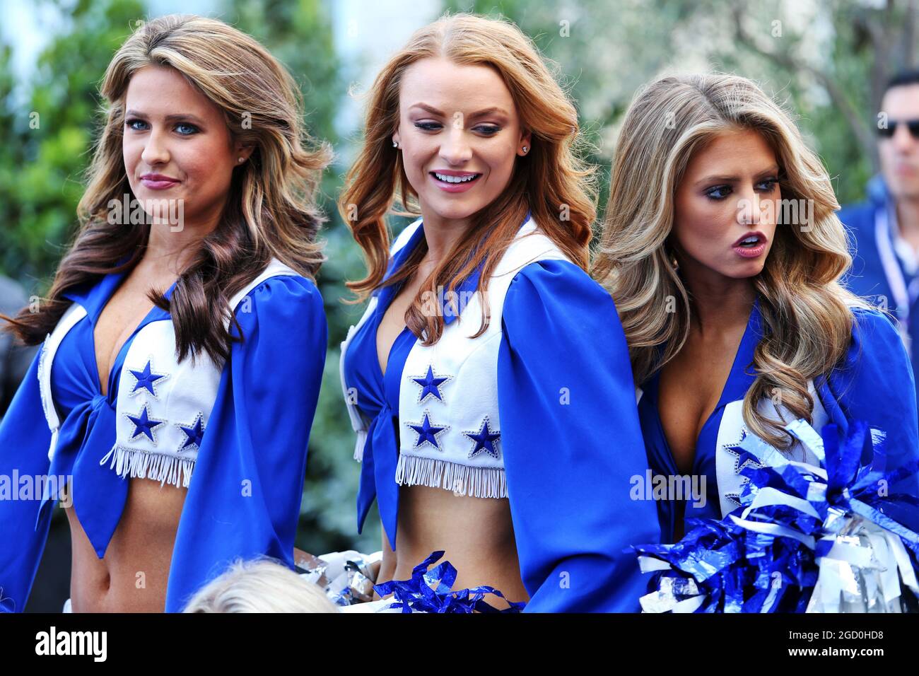 Paddock atmosphere - Dallas Cowboys Cheerleaders. United States Grand ...
