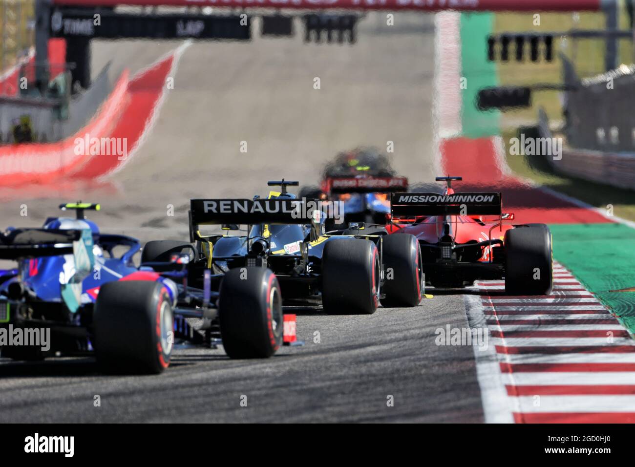 Ferrari sf90 leads daniel ricciardo hi-res stock photography and images ...