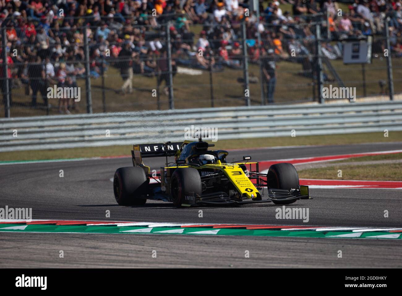 Daniel Ricciardo (AUS) Renault F1 Team RS19. United States Grand Prix ...