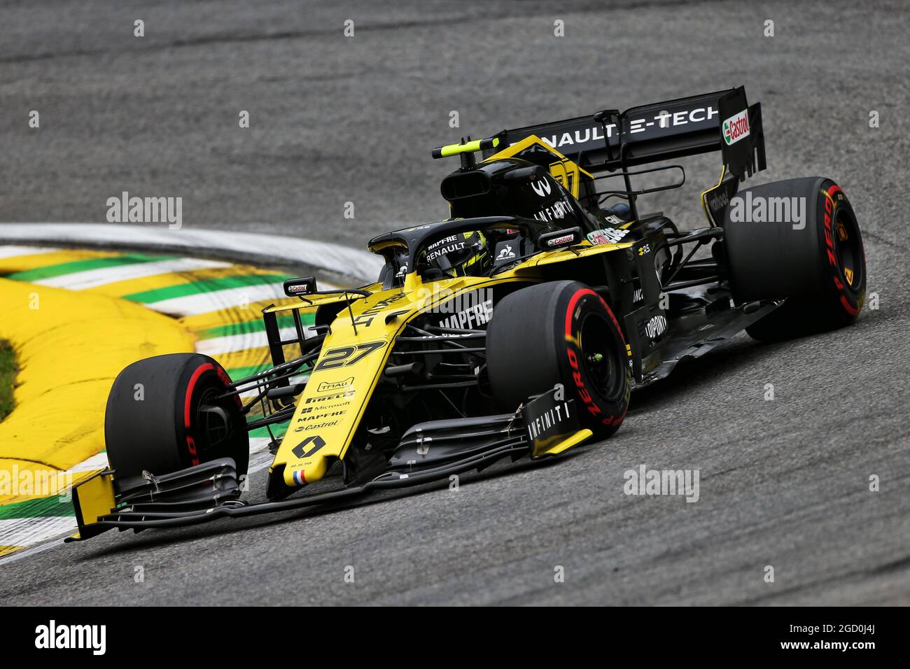 Nico Hulkenberg (GER) Renault F1 Team RS19. Brazilian Grand Prix, Friday 15th November 2019. Sao ...