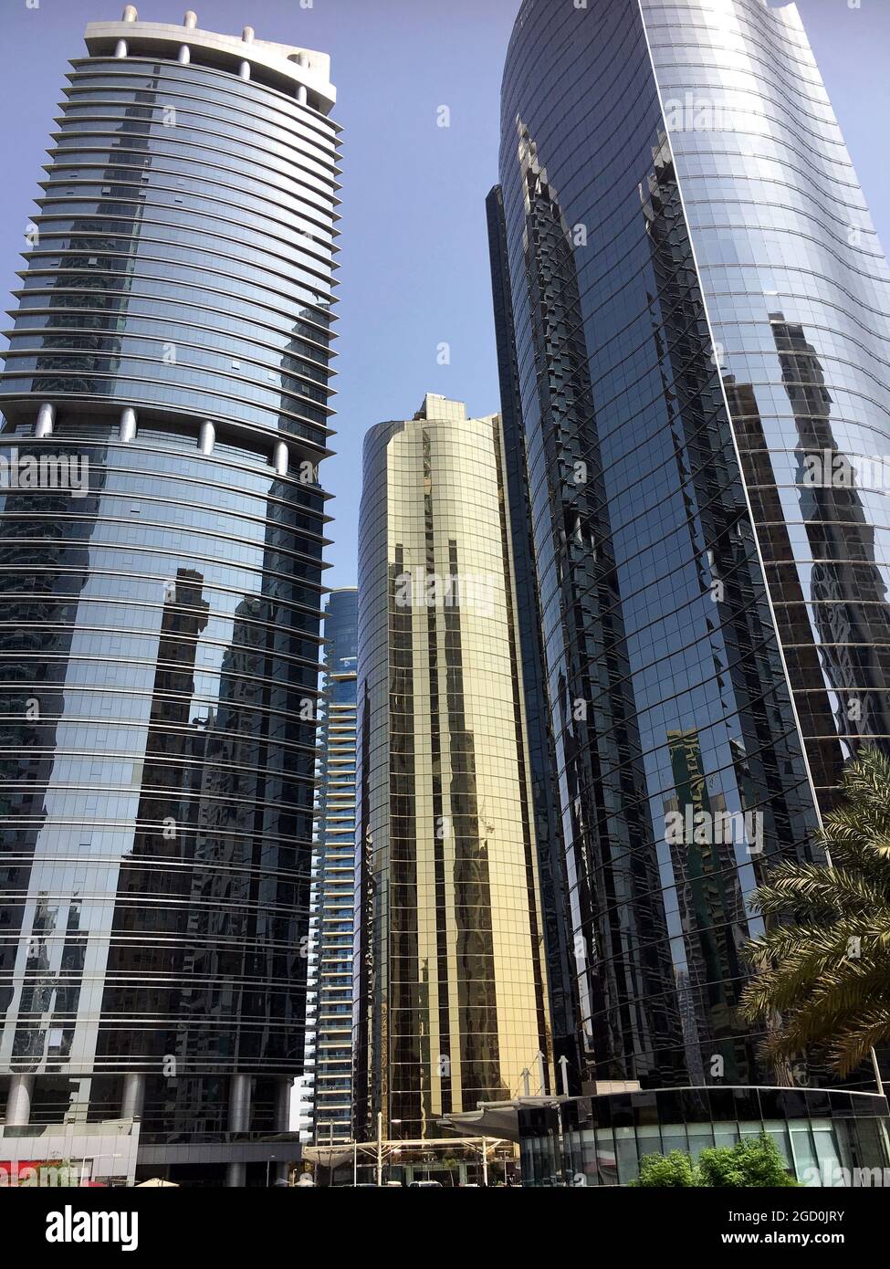 Gold Tower in Jebel Ali Free Zone, DMCC, Dubai Stock Photo - Alamy