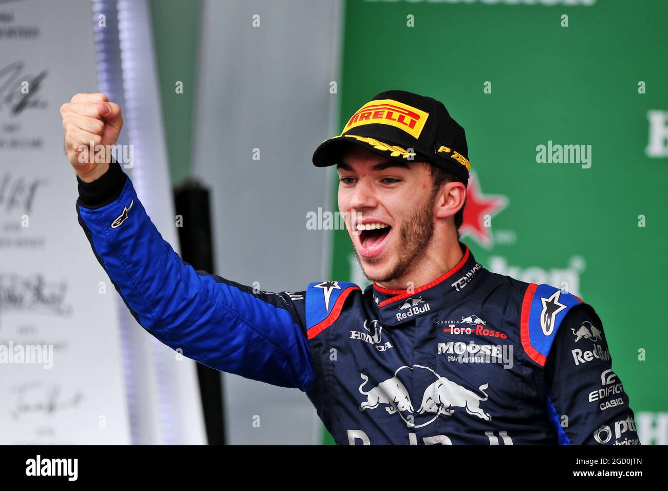Pierre gasly brazil podium hi-res stock photography and images - Alamy