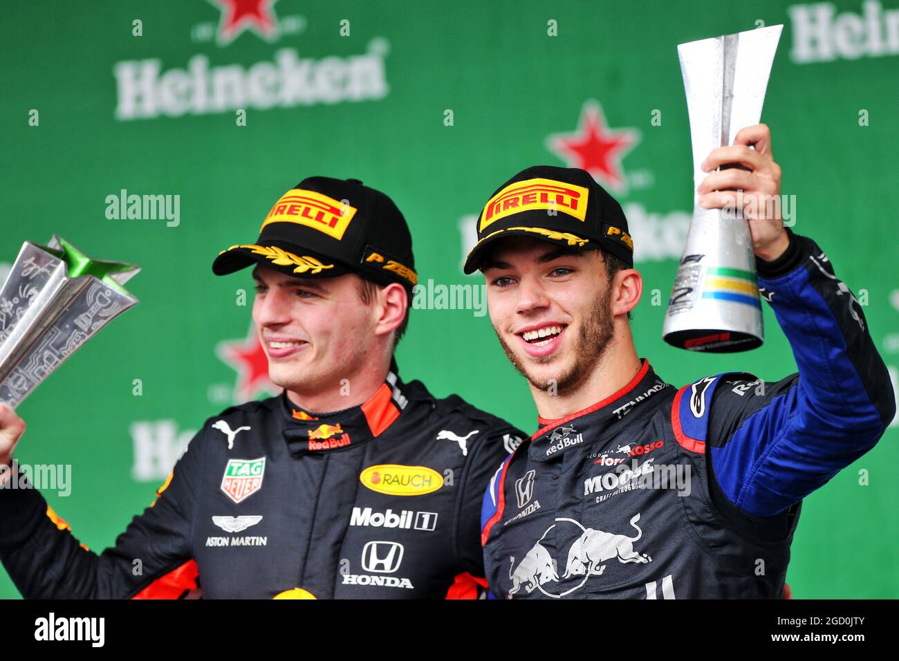 Red bull racing second placed pierre gasly hi-res stock photography and ...