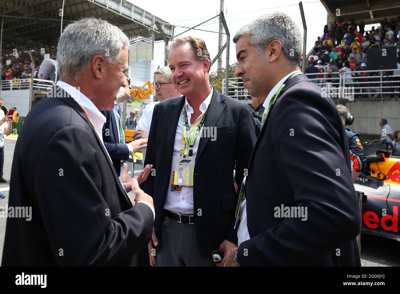 Chase Carey (USA) Formula One Group Chairman with Arnaud Boetsch (FRA ...
