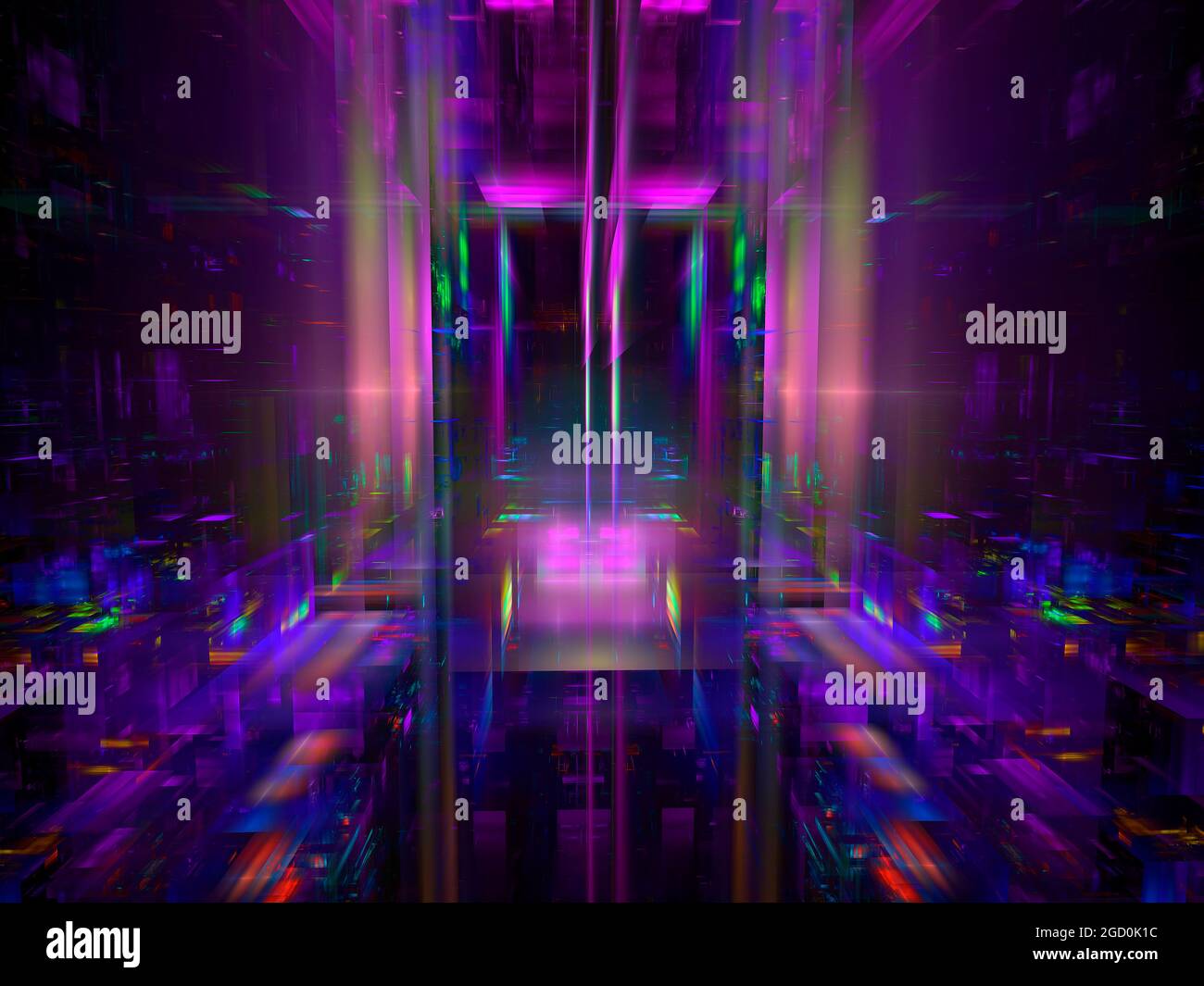 Futuristic portal or space station - abstract 3d illustration Stock ...