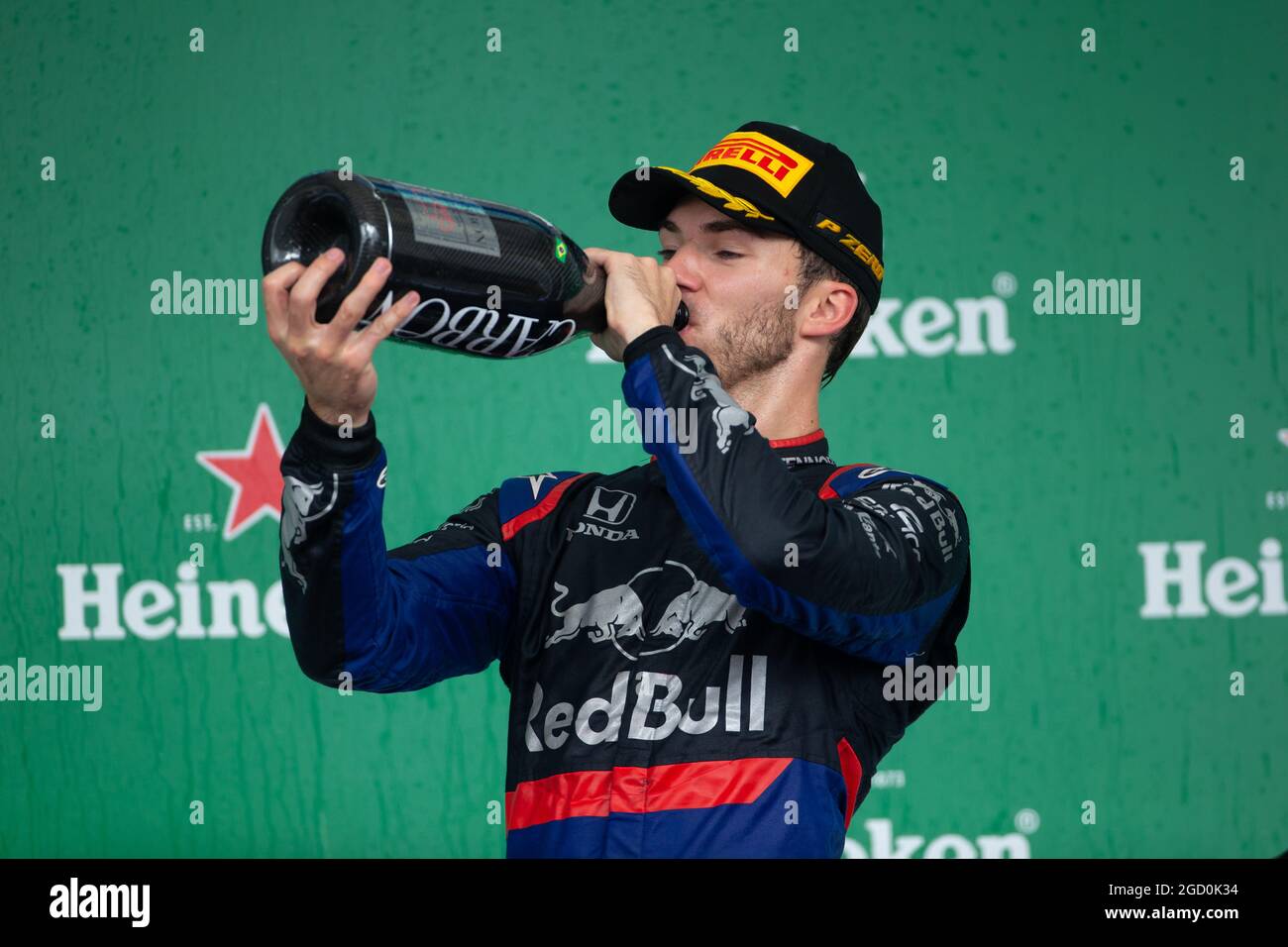 Pierre gasly brazil podium hi-res stock photography and images - Alamy