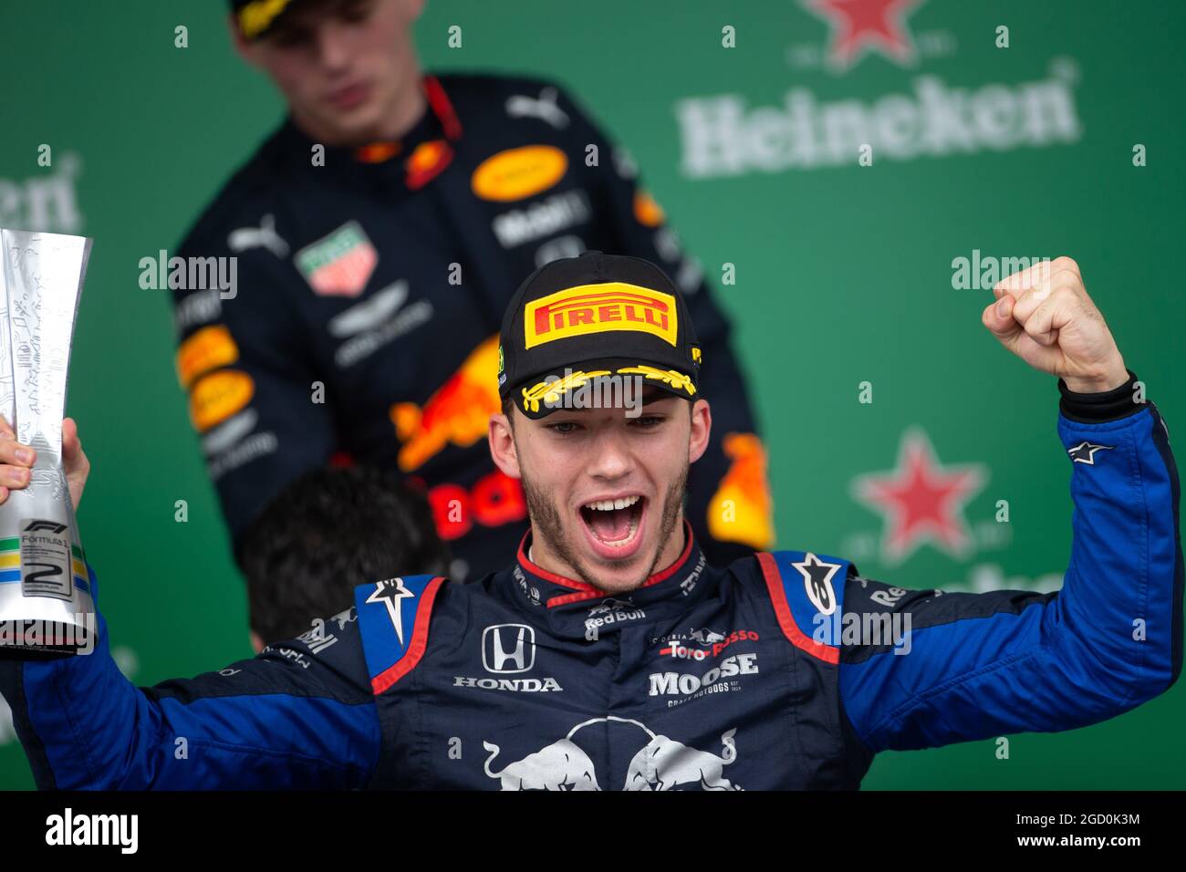 Pierre gasly brazil podium hi-res stock photography and images - Alamy
